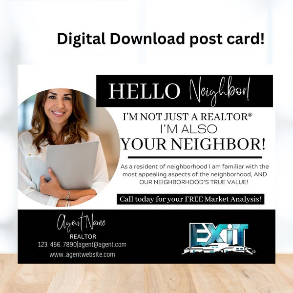 Hello Neighbor Introduction Card - Etsy UK