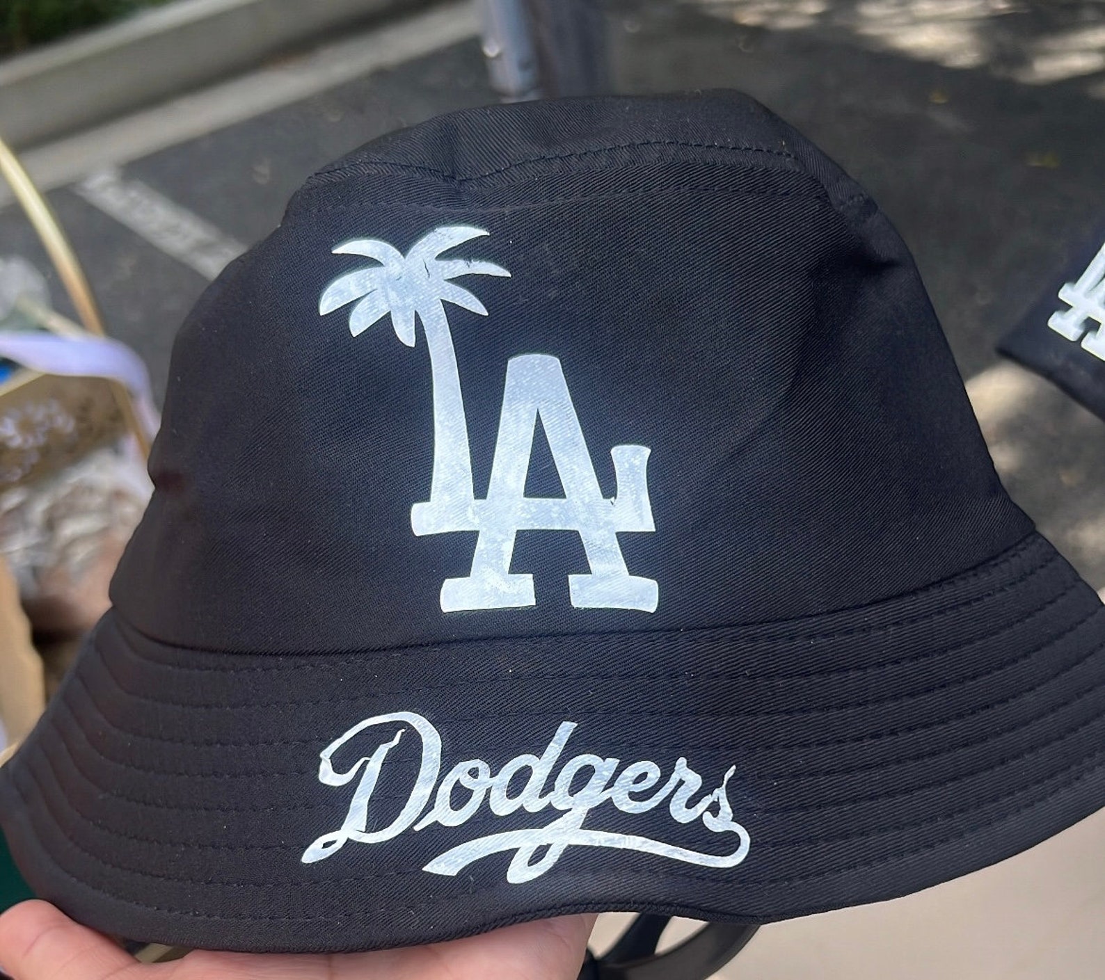 LA Dodgers Black Unisex Bucket Hat - Etsy