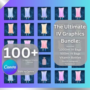 100+ Unique IV Bag & Vitamin Bottle Renders + 25 Bonus Pro Instagram ...
