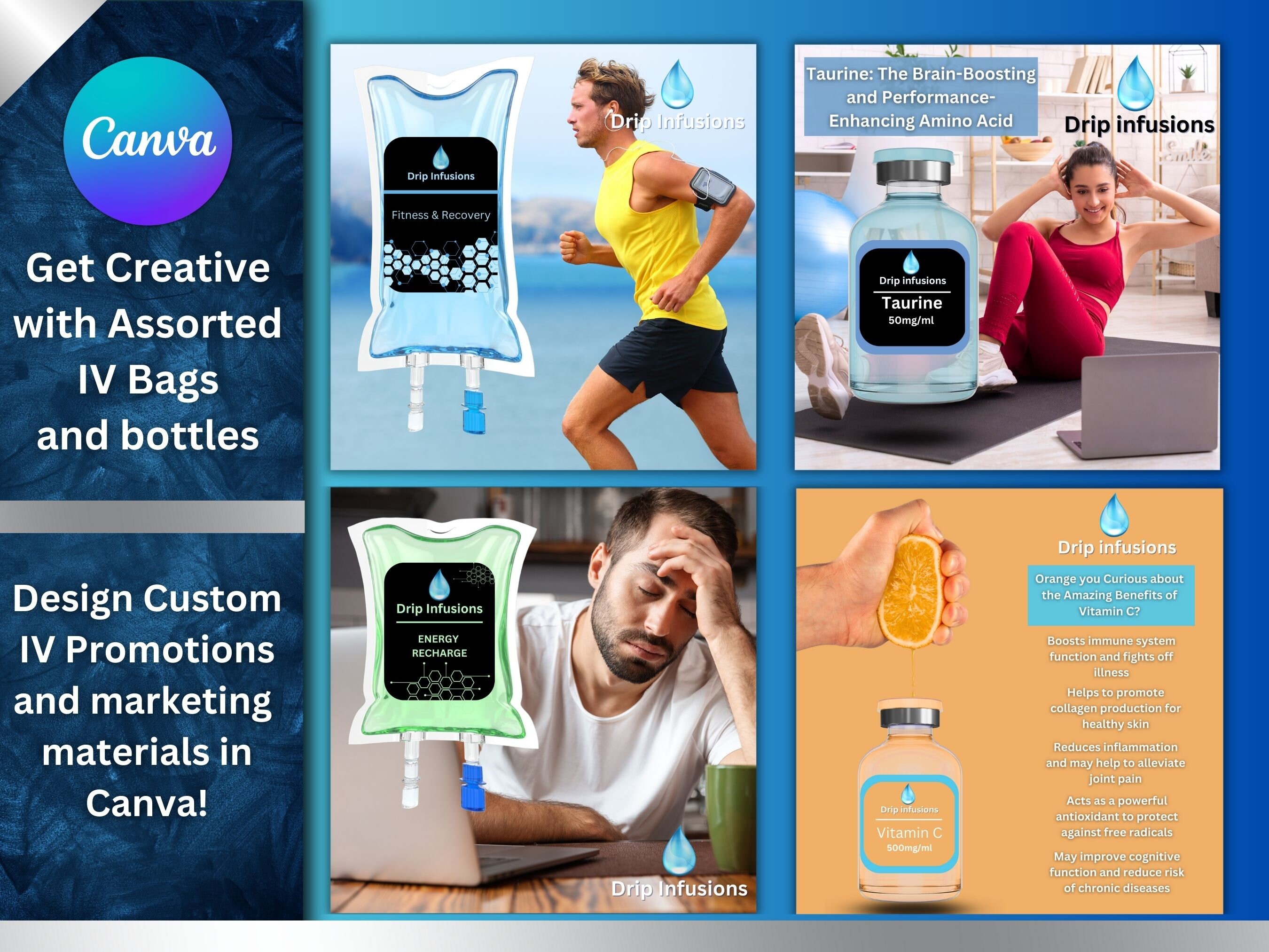 100+ Unique IV Bag & Vitamin Bottle Renders + 25 Bonus Pro Instagram ...