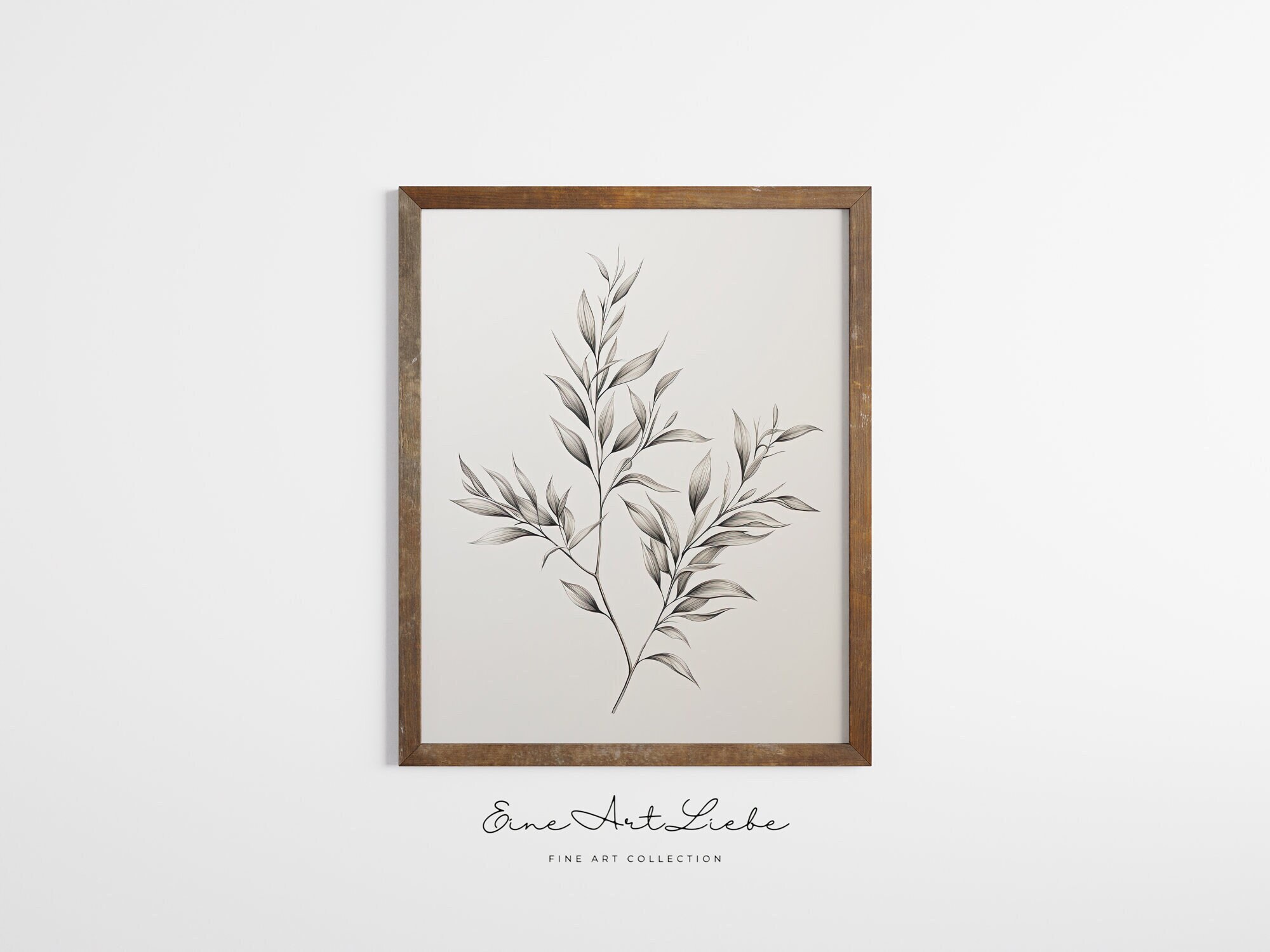 Printable Olive Branch / Kitchen Art Print / Mediterranean Olive Branch ...