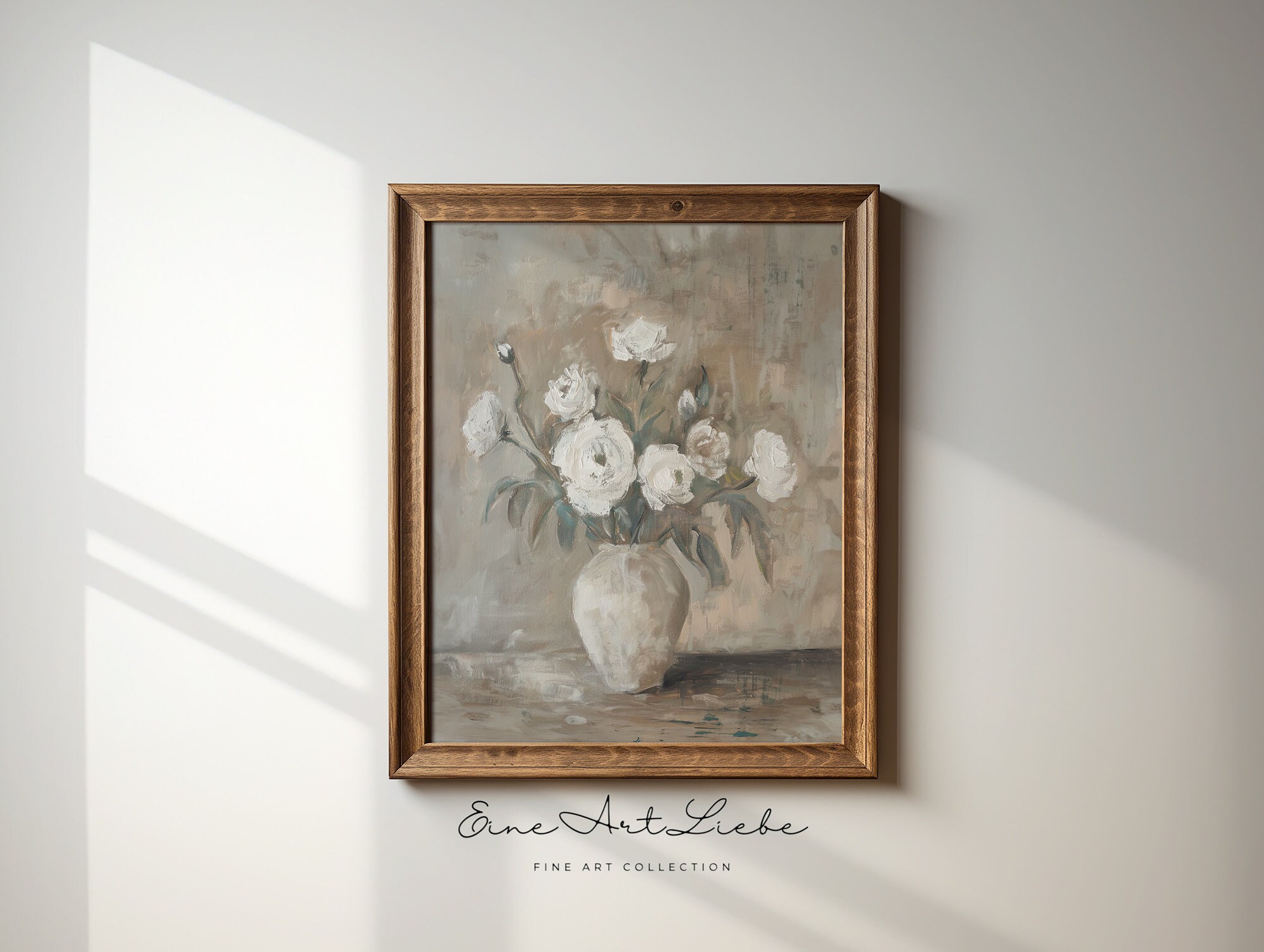 Vintage Rose Painting Printable Floral Art Classic European Still Life ...