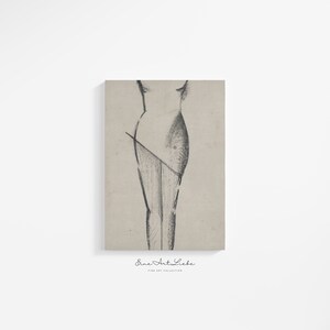 Printable Vintage Line Drawing of a Woman / Woman Pencil Drawing ...