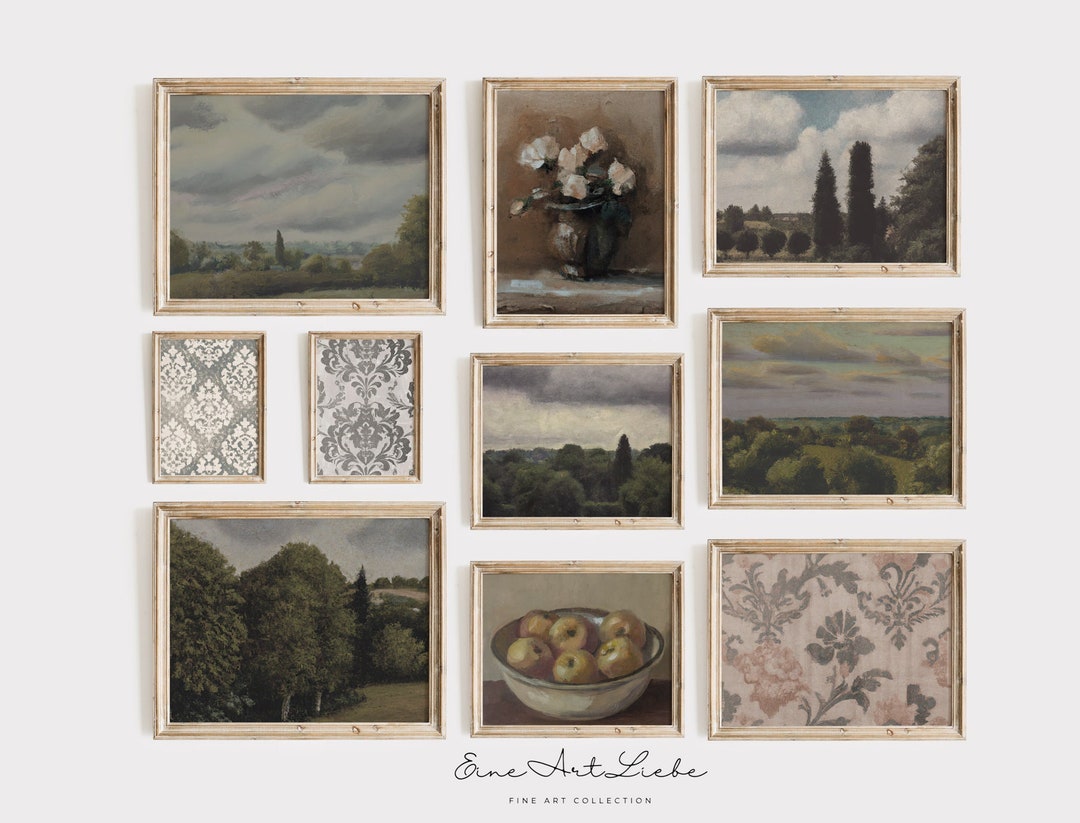 French Country Gallery Set of 10 / Vintage Gallery Prints / Summer ...