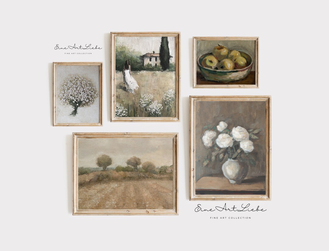 Printable French Country Gallery Set of 5 Mediterranean Wall Decor ...