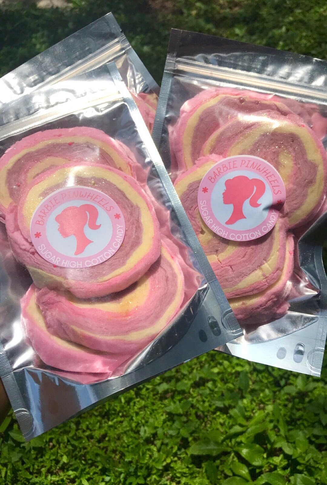Cotton Candy Barbie Pinwheels, Cotton Candy Wheels, Barbie Treats ...