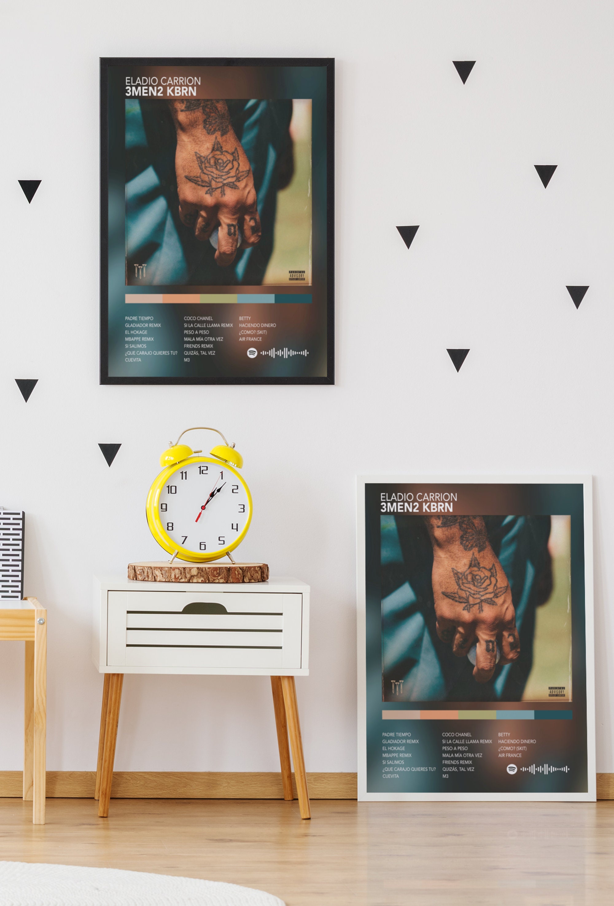 Eladio Carrión-3men2 KBRN /physical Poster, Album Cover, Different ...