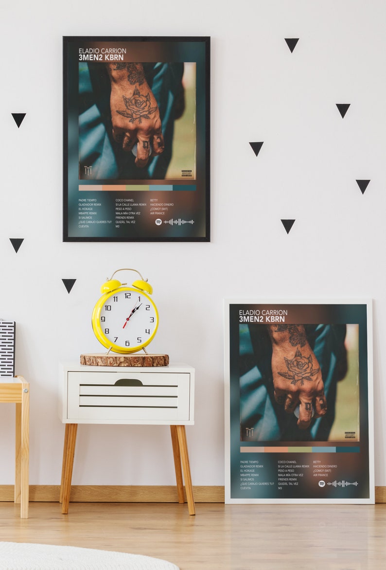 Eladio Carrion 3MEN2 KBRN/ Digital Printable, Album Cover, Poster, Home ...