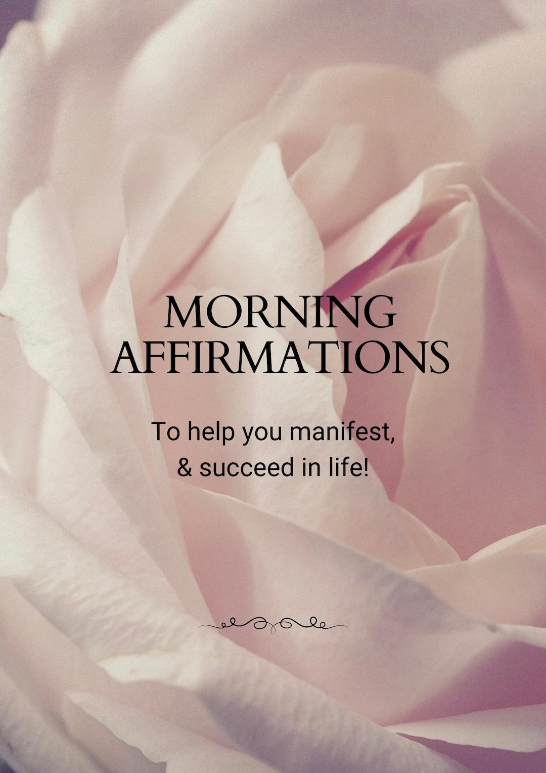 Morning Affirmations Mantras to Succeed and Attract What You Want - Etsy