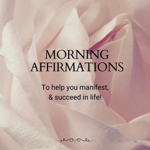 Morning Affirmations Mantras to Succeed and Attract What You Want - Etsy