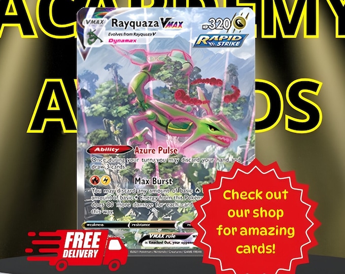 Rayquaza Vmax 218/203 Alternative Full Art Card, Pokemon TCG, Secret ...