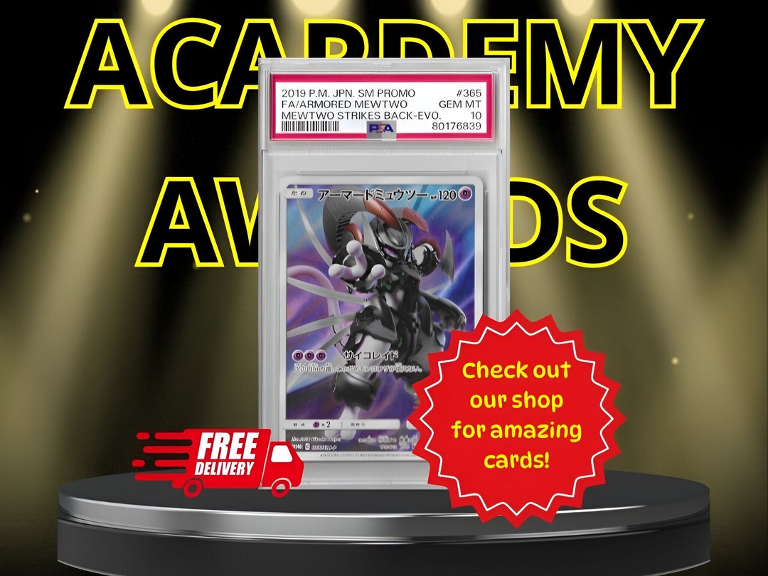 Armored Mewtwo 365/SM-P Promo Full Art Card, Pokemon TCG PSA 10 Gem ...