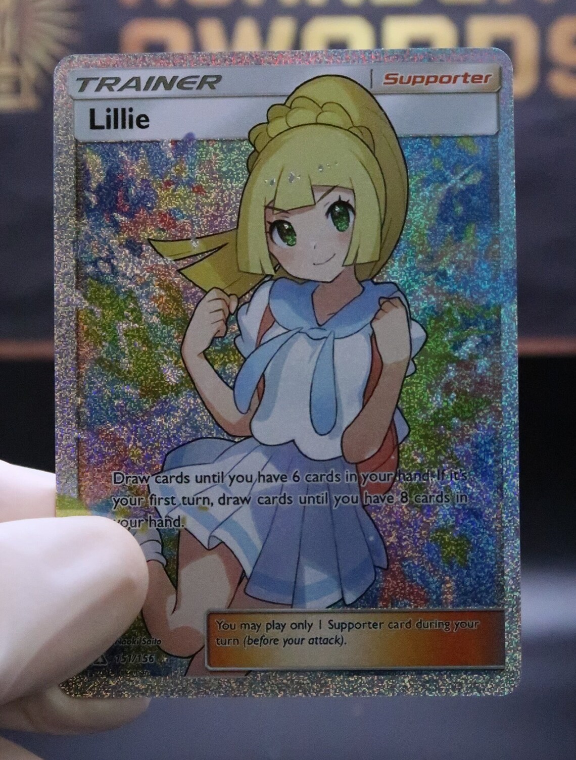 Lillie Pokemon Trainer 151/156 Full Art Card, Pokemon TCG, Holo Rare ...