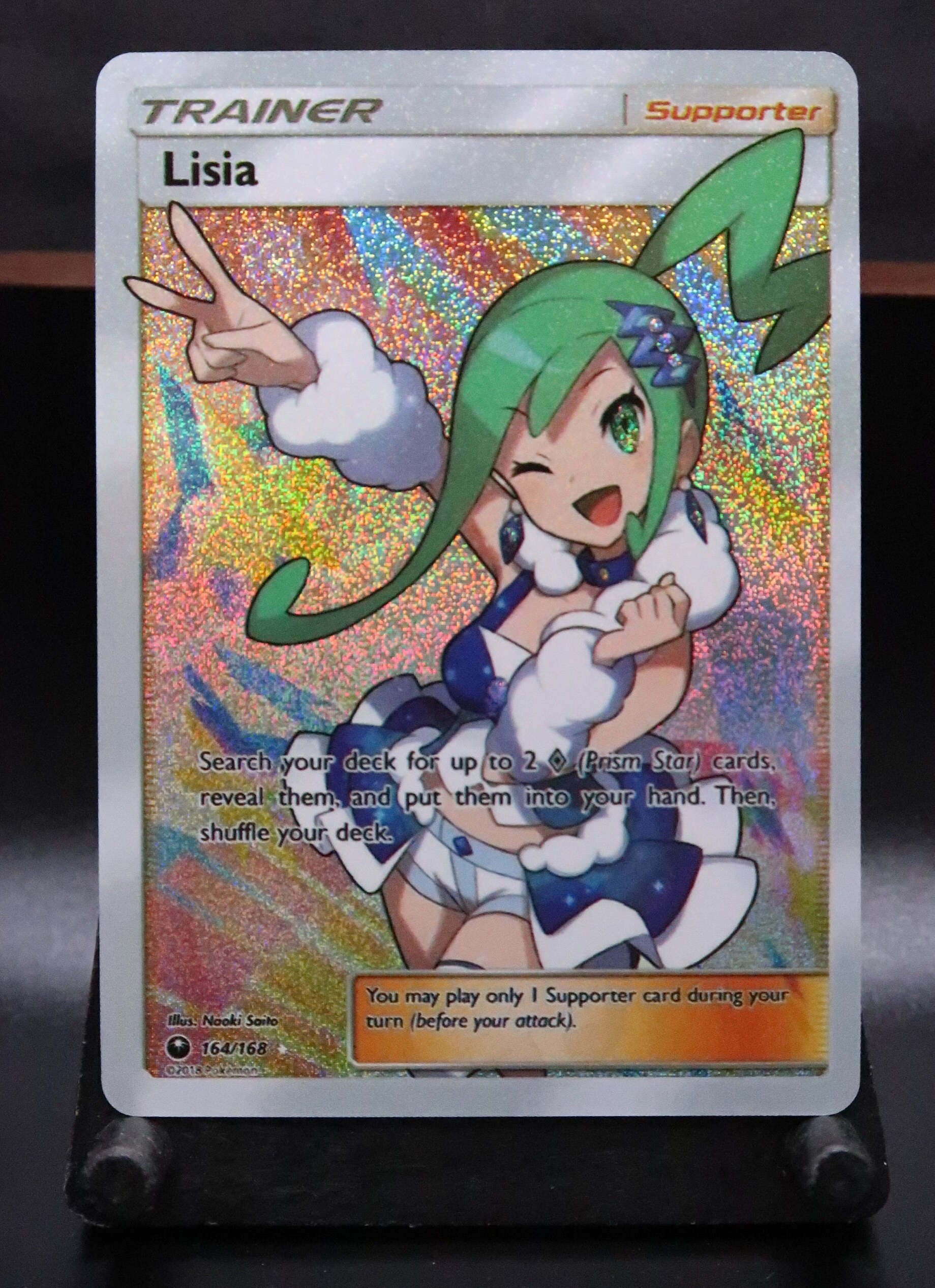Lisia Pokemon Trainer 164/168 Full Art Card, Pokemon TCG, Holo Rare ...