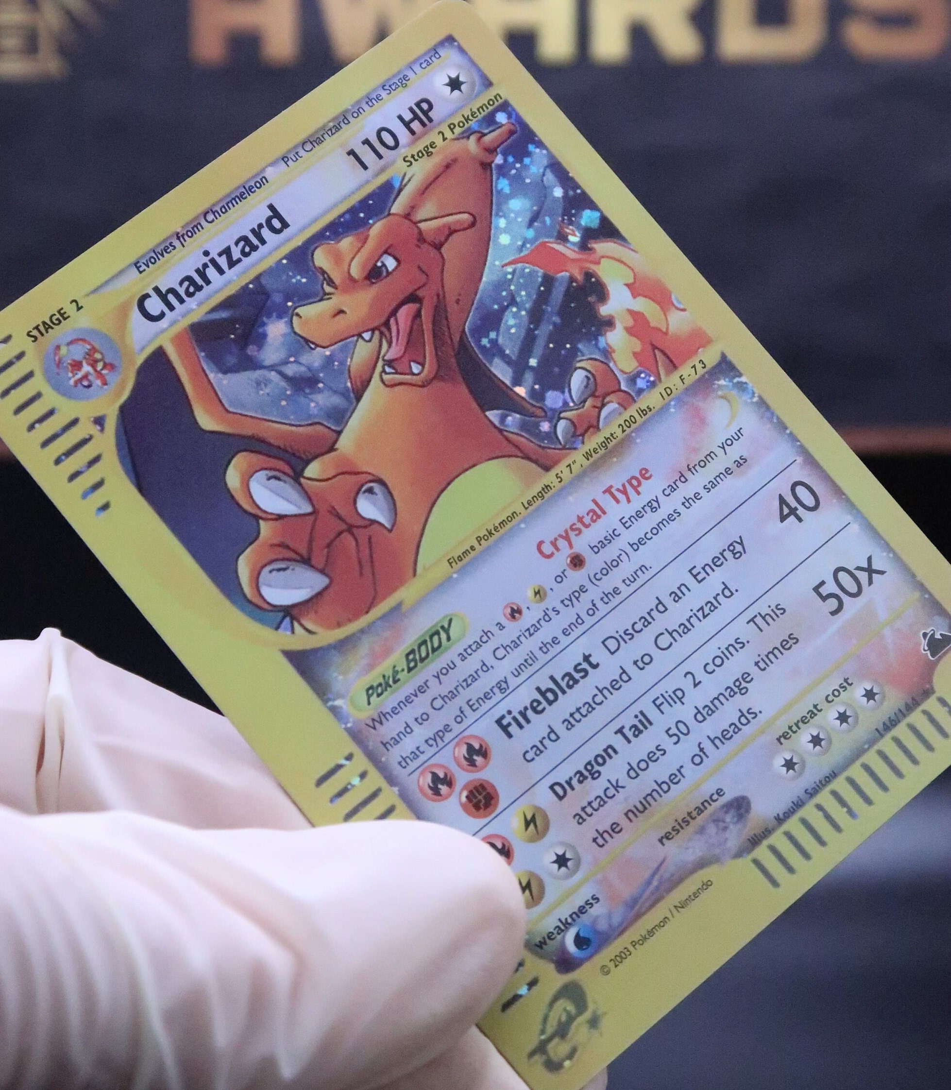 Pokemon Card Charizard Crystal Holo, Charizard Crystal Skyridge ...