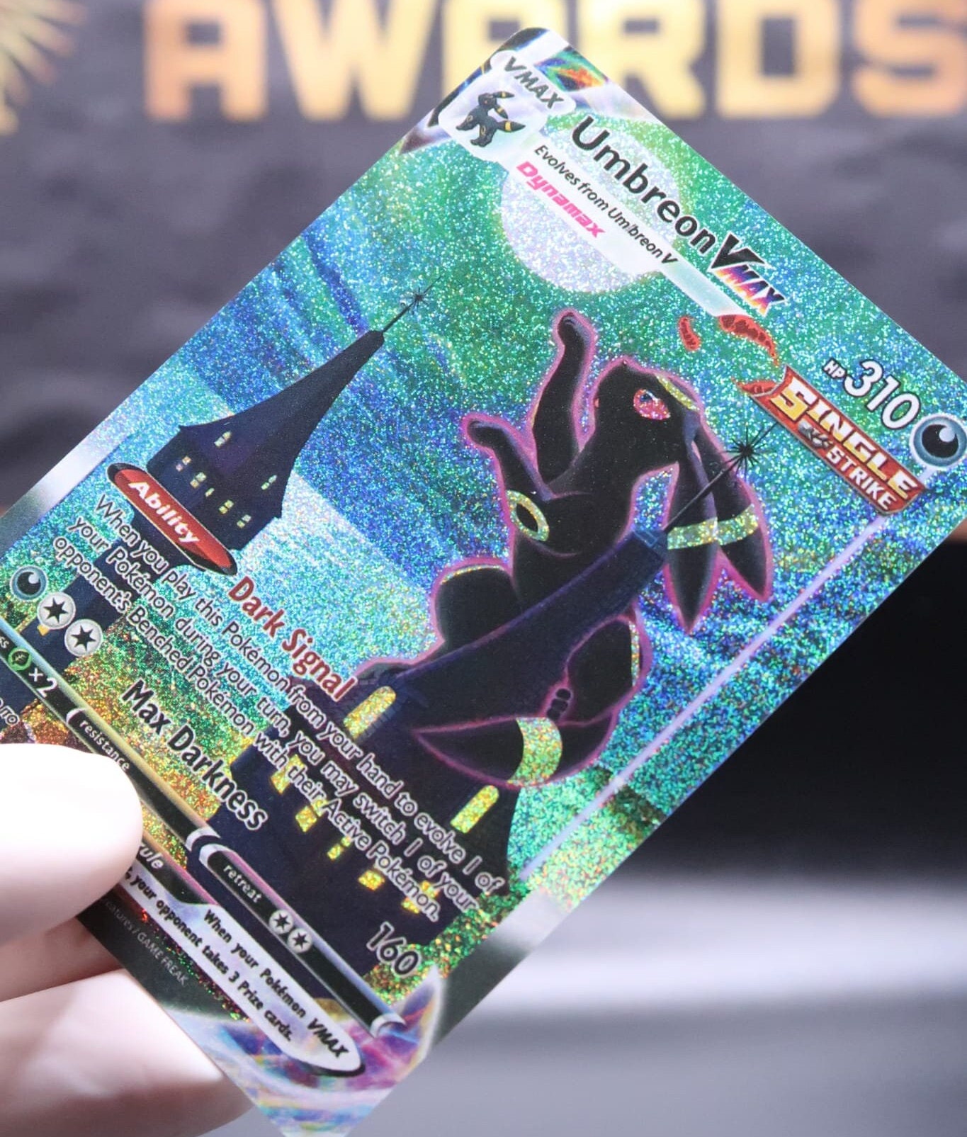 Umbreon Vmax 215/203 alternative Version Pokemon Card, From the ...