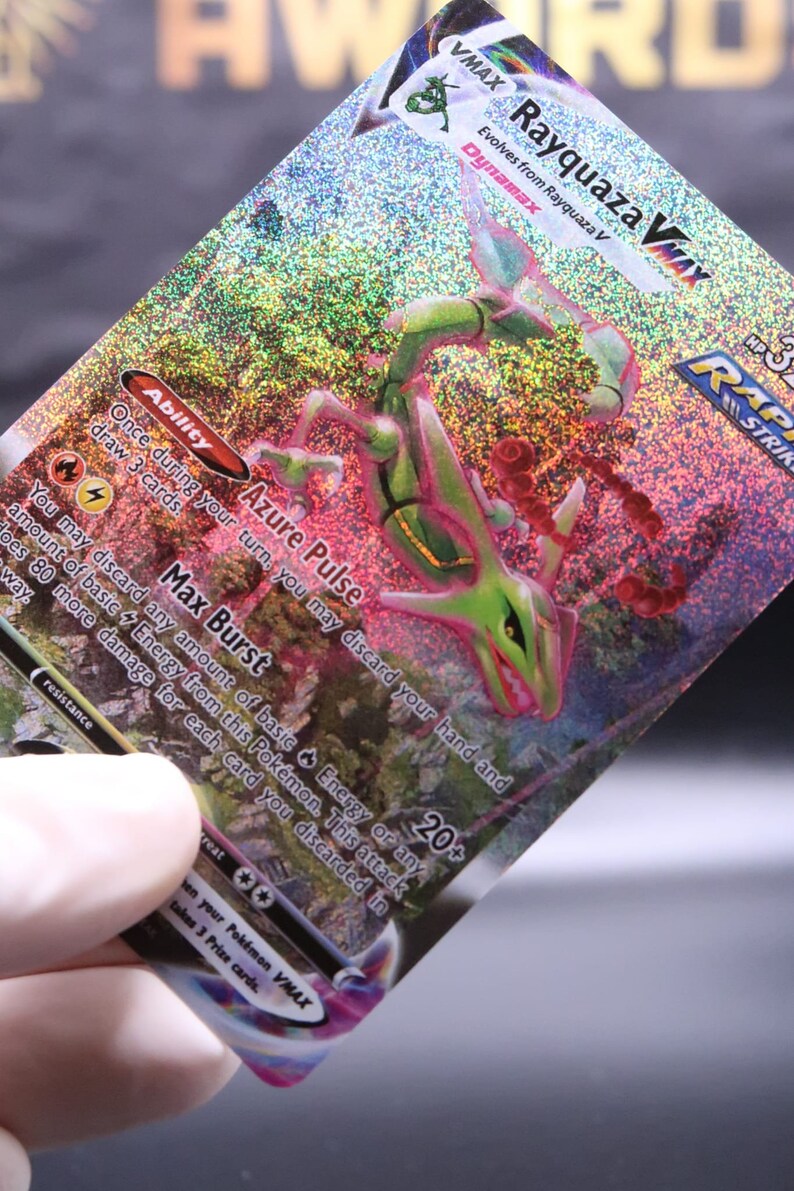 Rayquaza Vmax 218/203 Alternative Full Art Card, Pokemon TCG, Secret ...