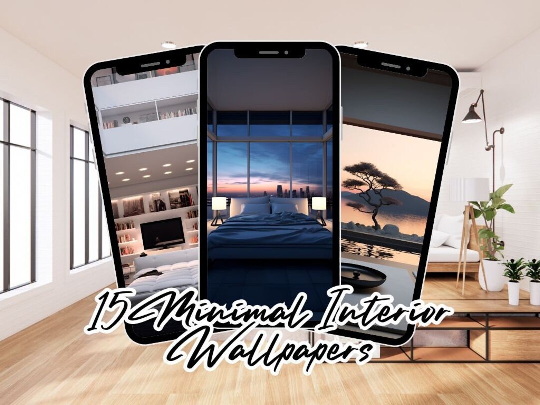 Minimal Interior House Wallpaper iPhone Android Digital Art - Etsy