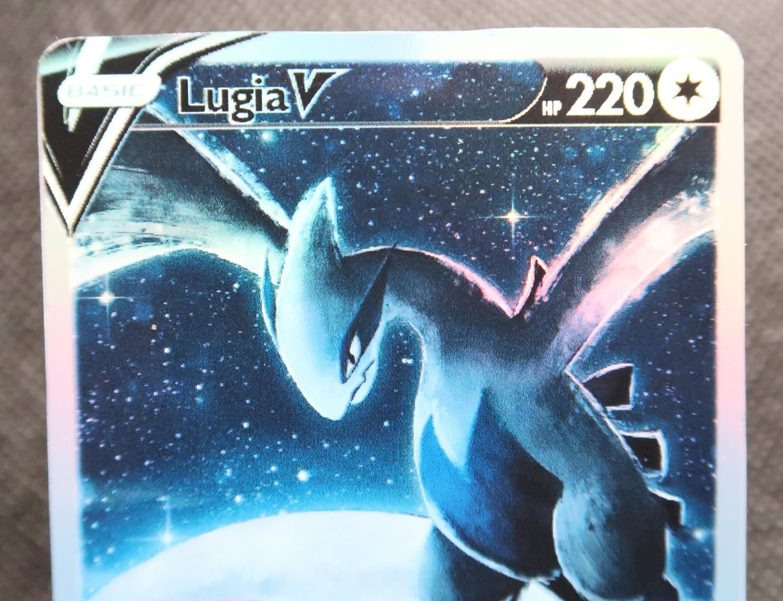 Pokemon Card Lugia V Holographic, Lugia V Custom Pokemon Card, Pokemon ...