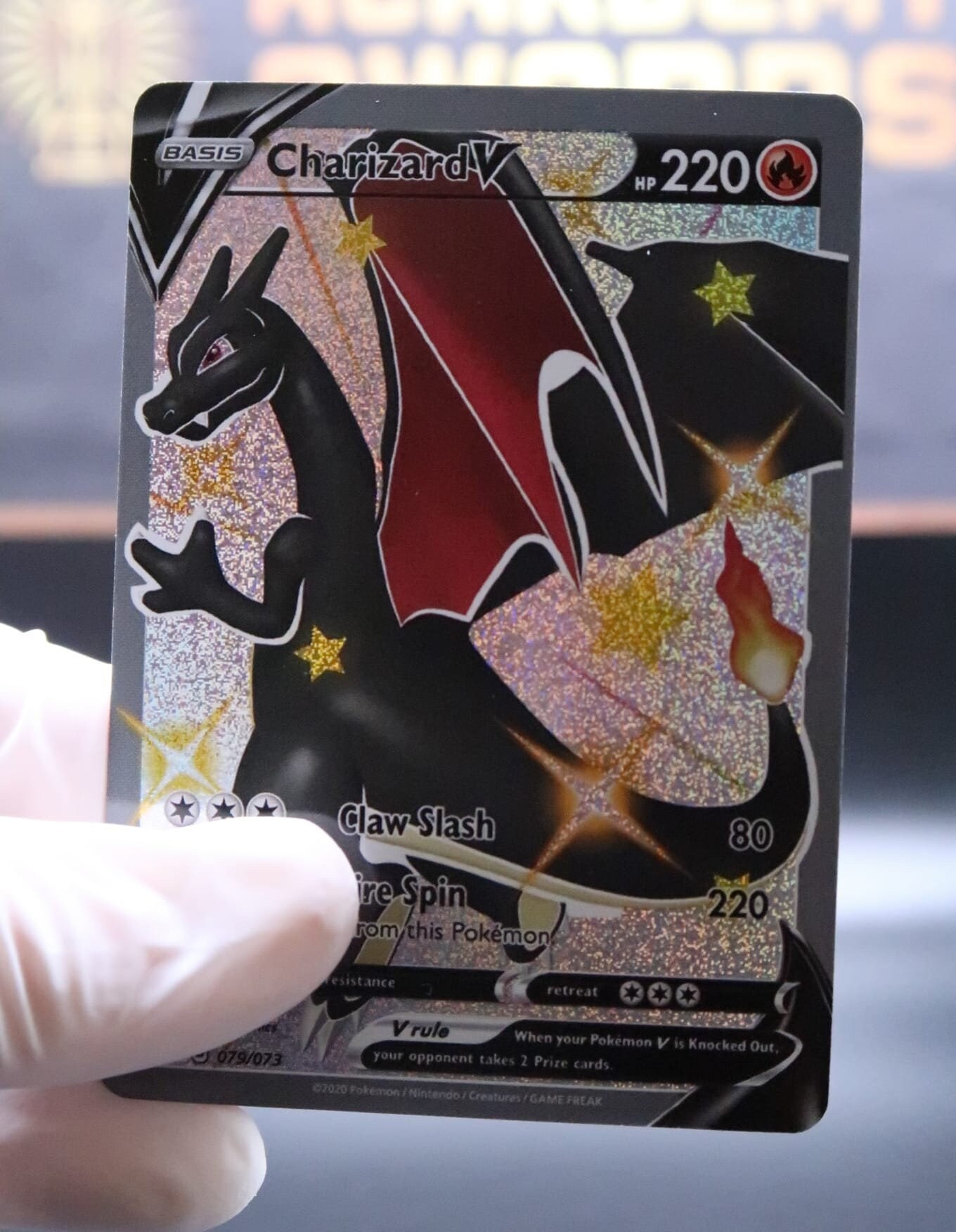 Shining Charizard V 079/073 Pokemon TCG, Full Art Rare Card From champion's Path, Shiny Secret ...