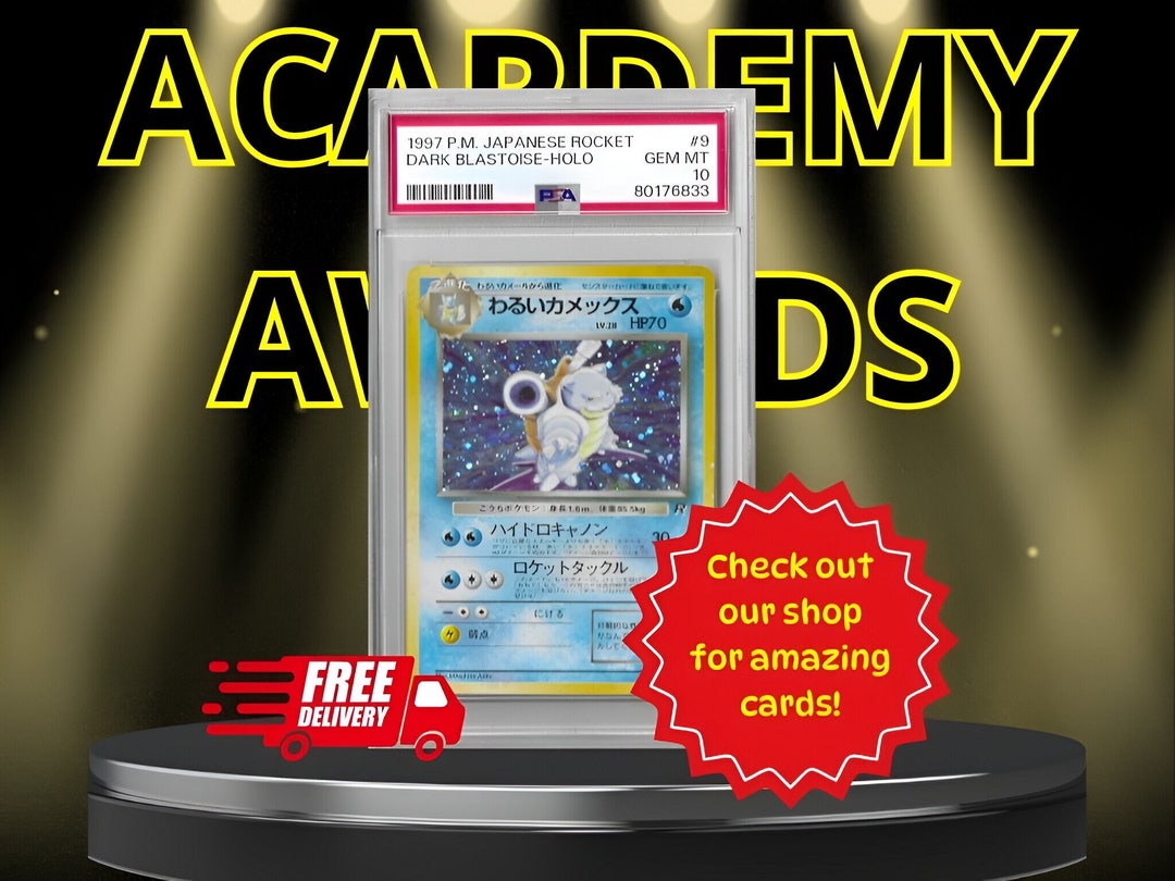 Dark Blastoise 009. Team Rocket. PSA 10. Gem Mint. Pokemon Cards Game. Japanese. AUTHENTIC CARD ...