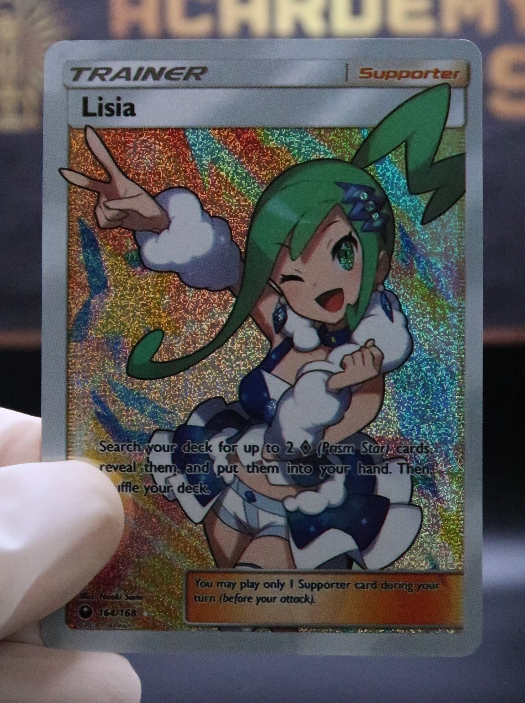 Lisia Pokemon Trainer 164/168 Full Art Card, Pokemon TCG, Holo Rare ...