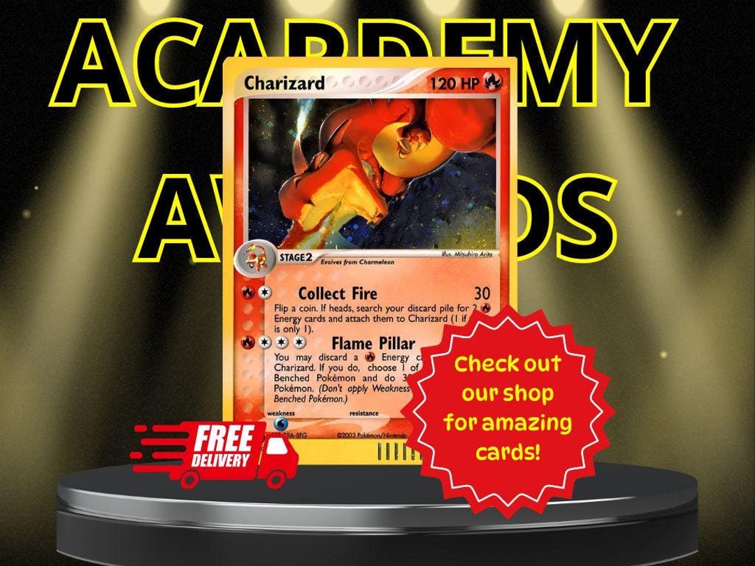 Pokemon Card Charizard Holographic, Charizard EX Dragon, Pokemon TCG ...