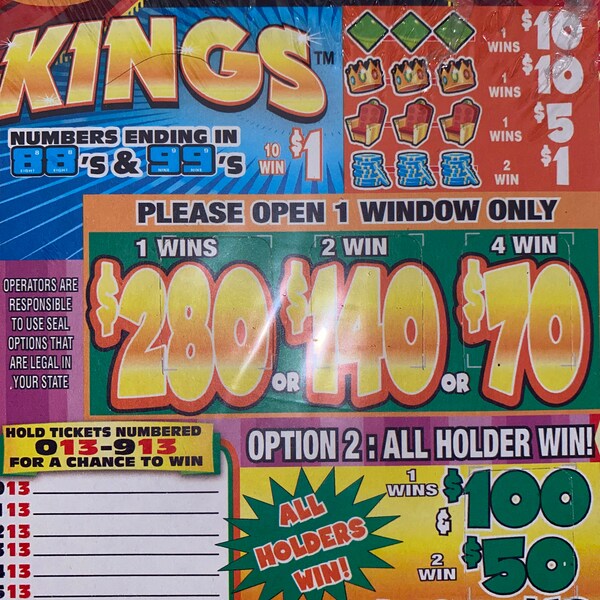 Pull Tabs Tickets - Etsy