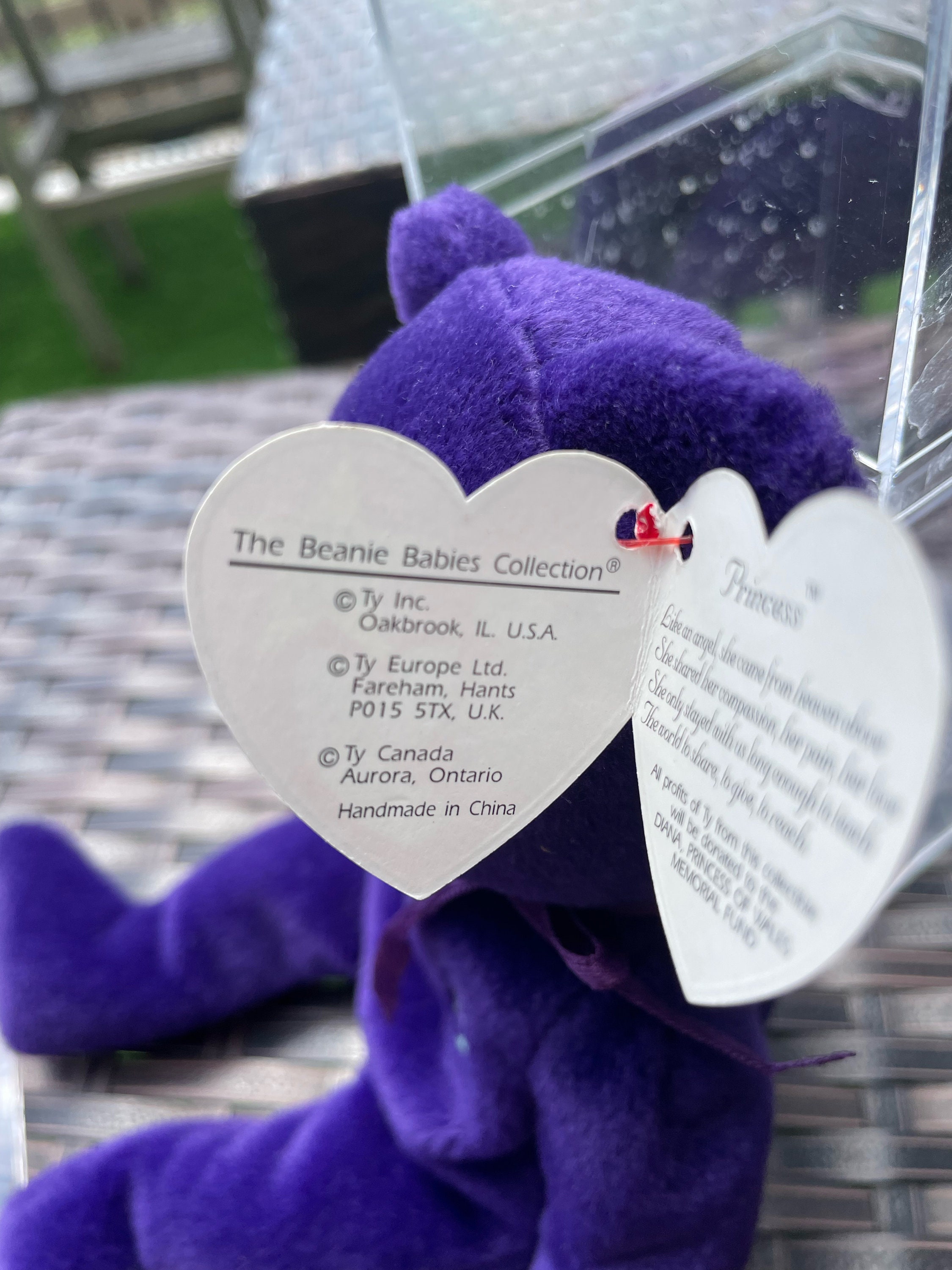 Rare 1997 Ty Princess Diana Beanie Baby P.E. Pellets NO Space TY 1997 ...