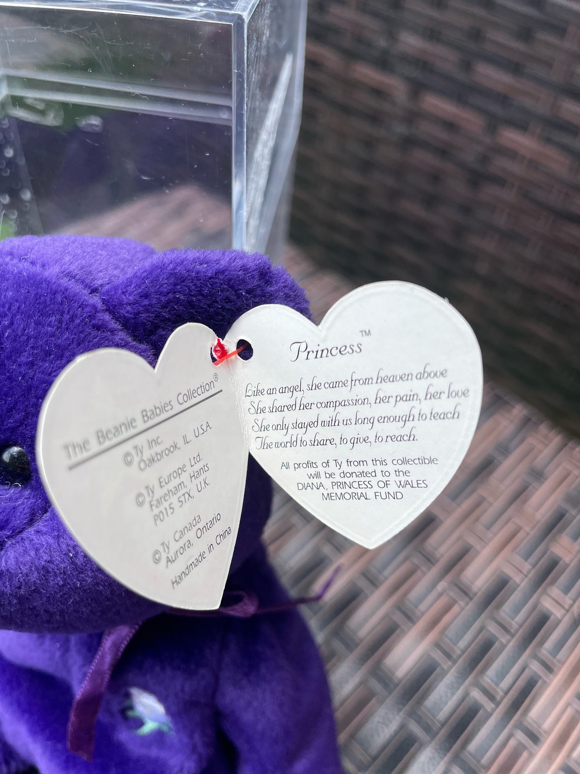 Rare 1997 Ty Princess Diana Beanie Baby P.E. Pellets NO Space TY 1997 ...