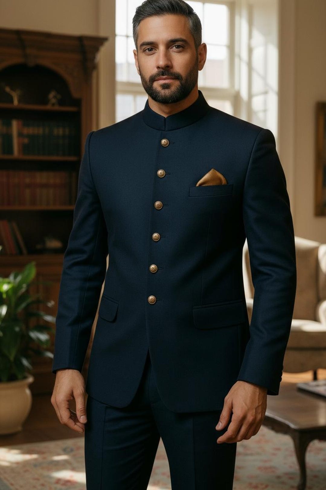 Royal Blue Jodhpuri Suit, Indian Wedding Outfit, Blue Color Jodhpuri ...