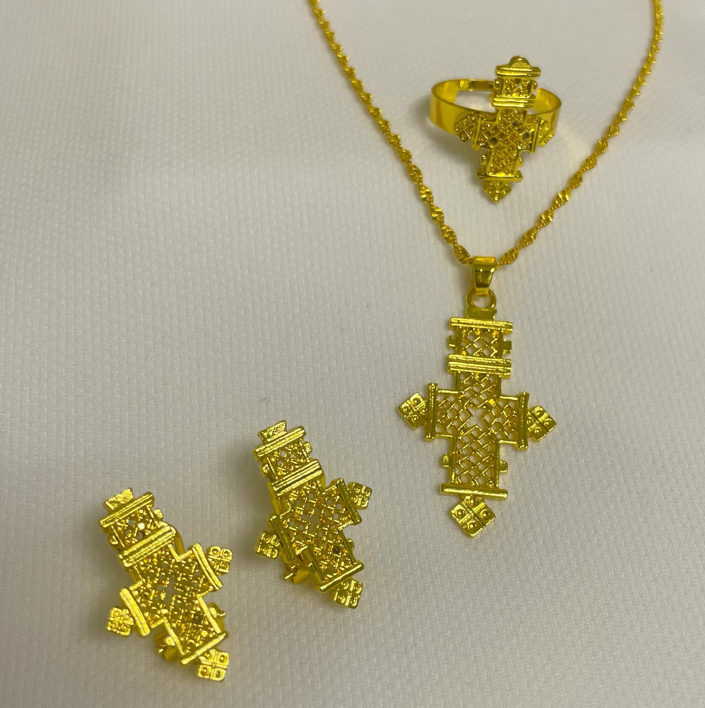 Coptic Cross Ethiopian/eritrean Jewelry, Set of Coptic Crosses, Habesha ...