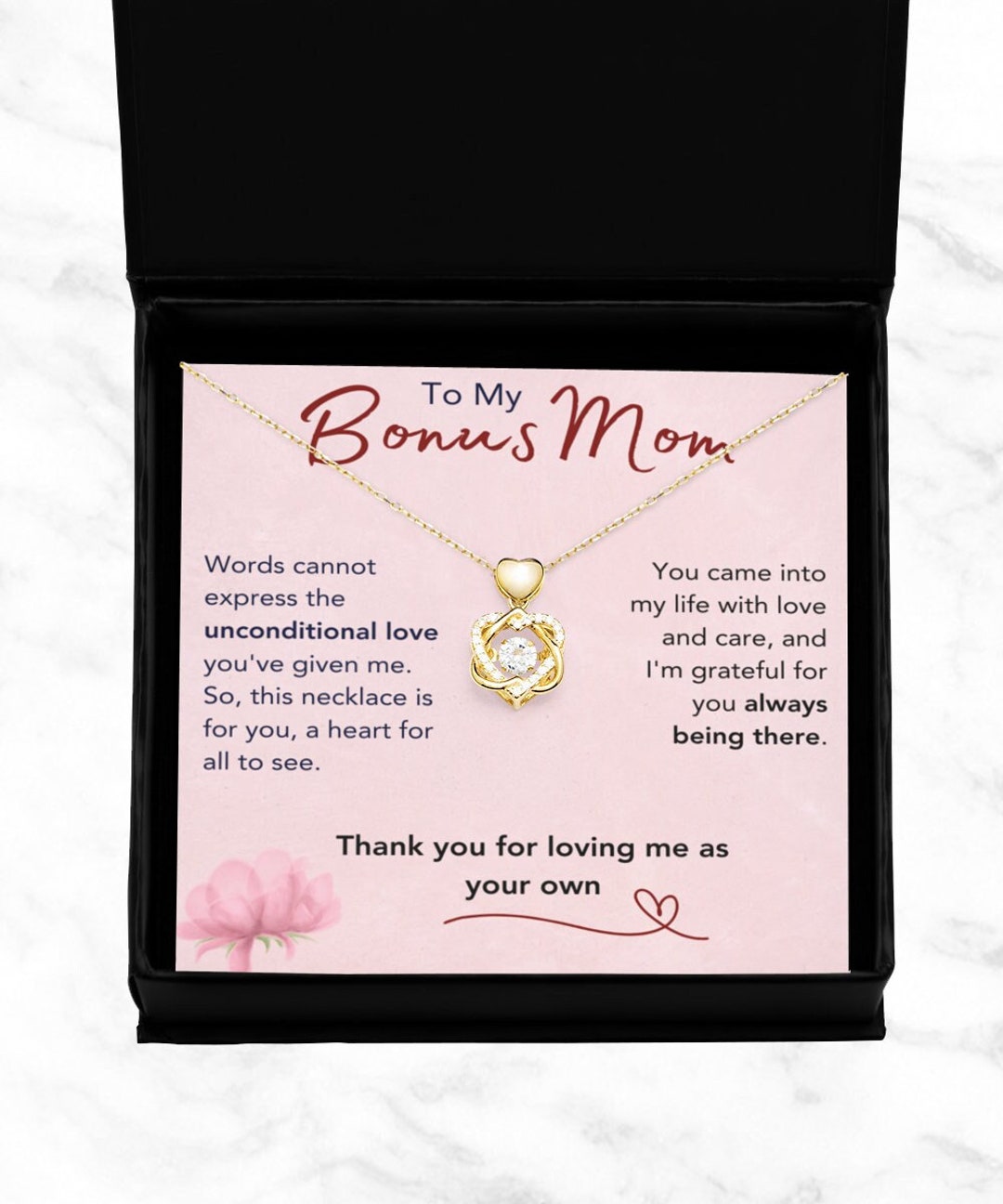 Gift for Bonus Mom, Bonus Mom Necklace, Bonus Mom Gift, Step Mom Gift ...