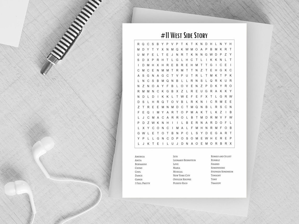 200 Word Search Printable Puzzles, Instant Download, Printable Puzzle ...