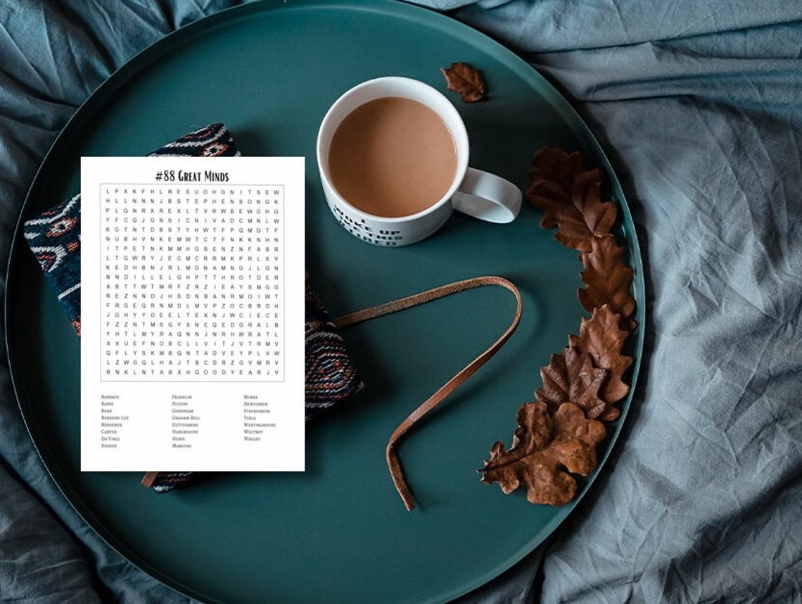 200 Word Search Printable Puzzles, Instant Download, Printable Puzzle ...