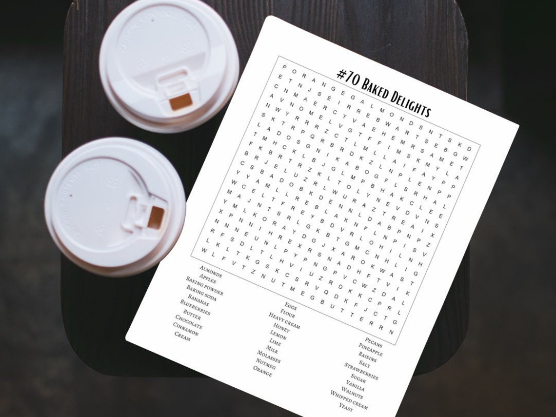 200 Word Search Printable Puzzles, Instant Download, Printable Puzzle ...