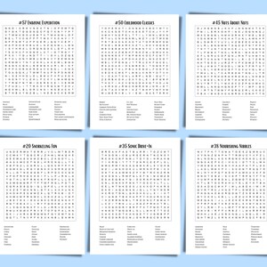 200 Word Search Printable Puzzles, Instant Download, Printable Puzzle ...