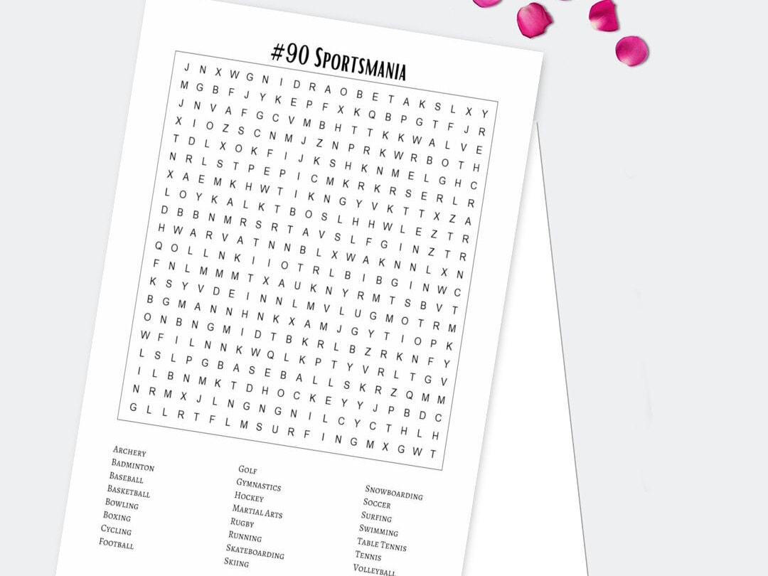 200 Word Search Printable Puzzles, Instant Download, Printable Puzzle ...