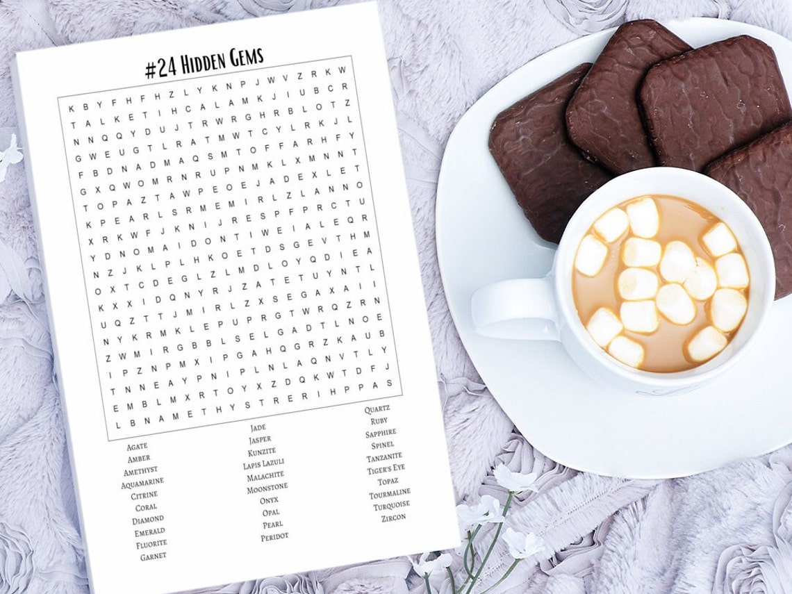 200 Word Search Printable Puzzles, Instant Download, Printable Puzzle ...