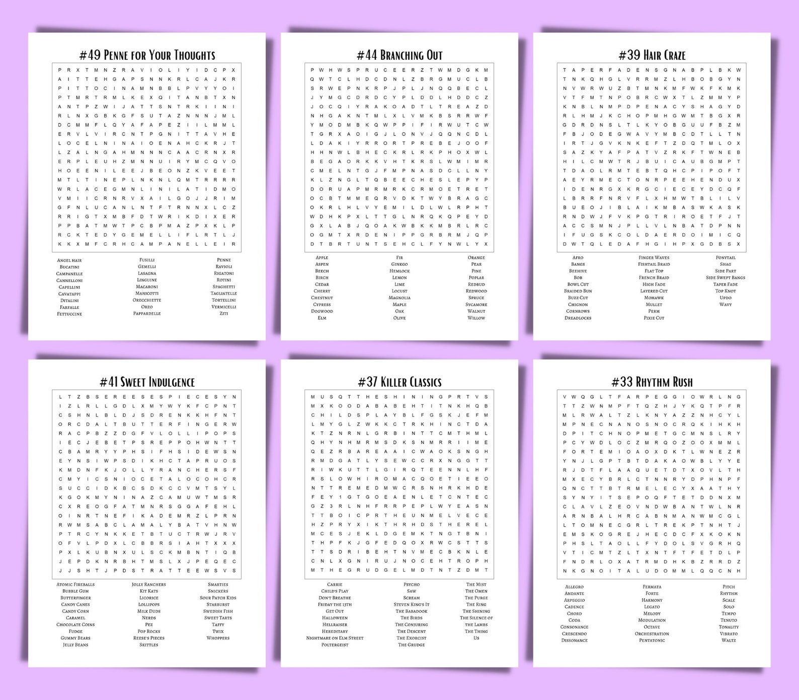 200 Word Search Printable Puzzles, Instant Download, Printable Puzzle ...