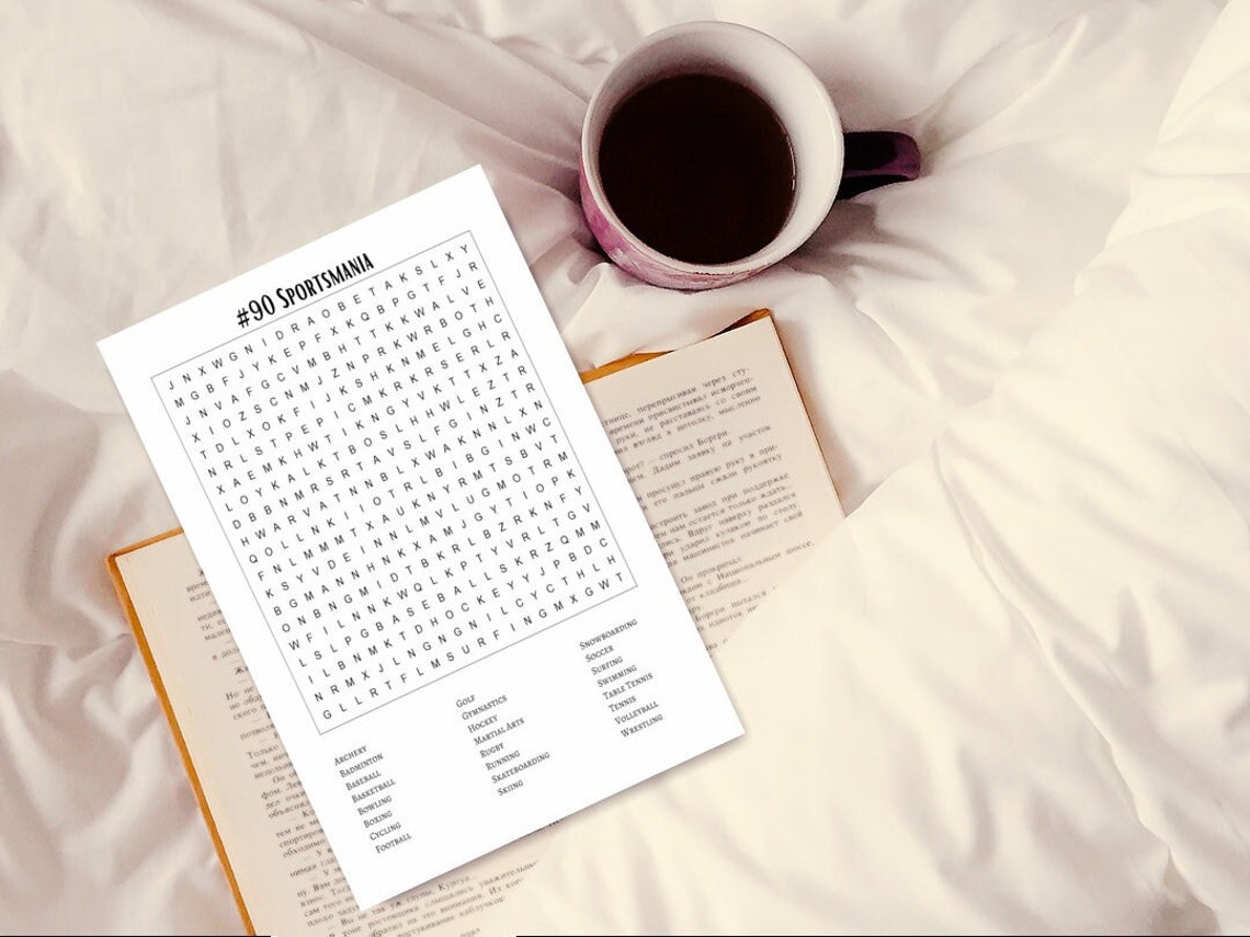 200 Word Search Printable Puzzles, Instant Download, Printable Puzzle ...