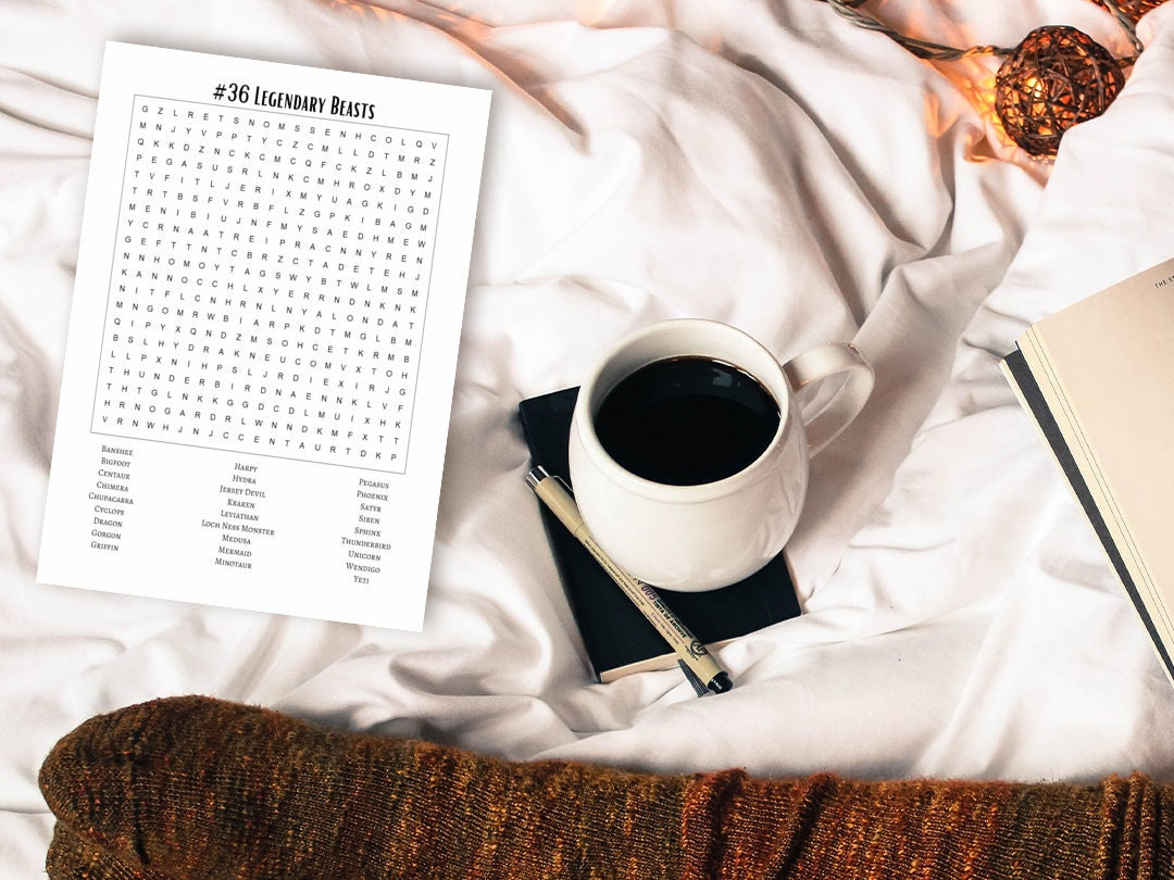 200 Word Search Printable Puzzles, Instant Download, Printable Puzzle ...