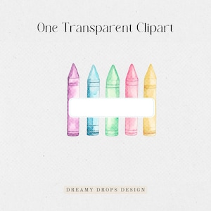 Crayon Clipart With Label, Back to School, Teacher Clipart, Commercial ...