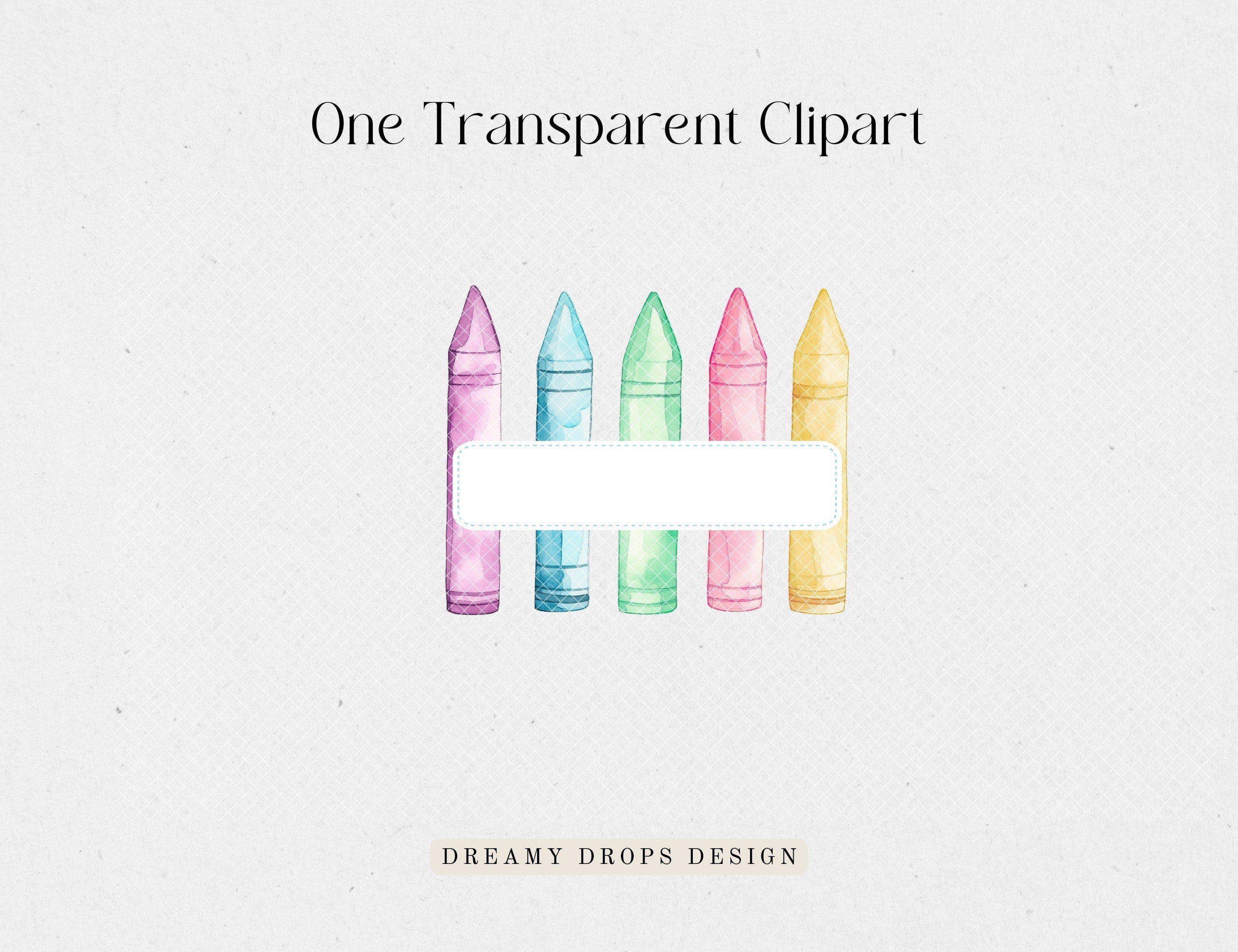 Crayon Clipart With Label Back to School Teacher Clipart - Etsy