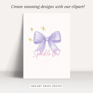 Purple Coquette Clipart Pack, Purple Bows PNG, Lavender Bows PNG ...