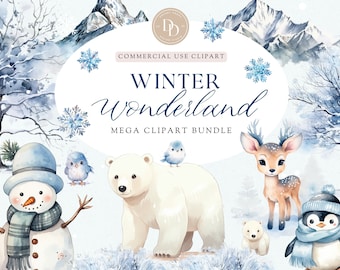 Digital Stamps Polar Bear and Penguin Digi Card Making - Etsy