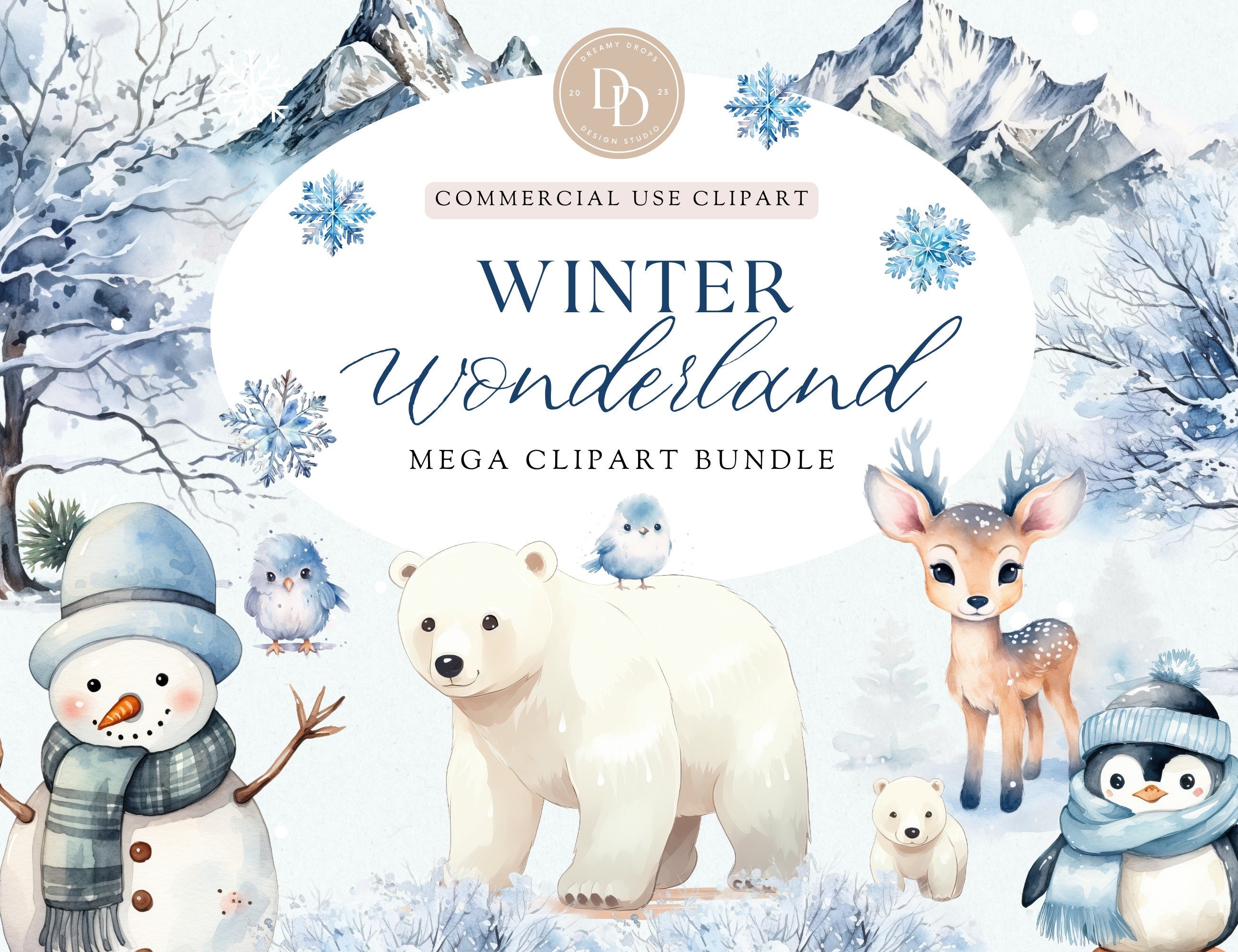 Winter Wonderland Christmas Clip Art