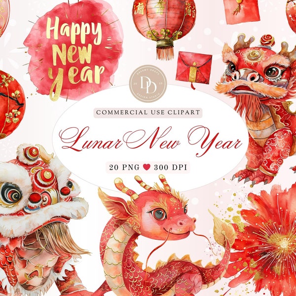 Lunar New Year 2025 Clipart - Etsy