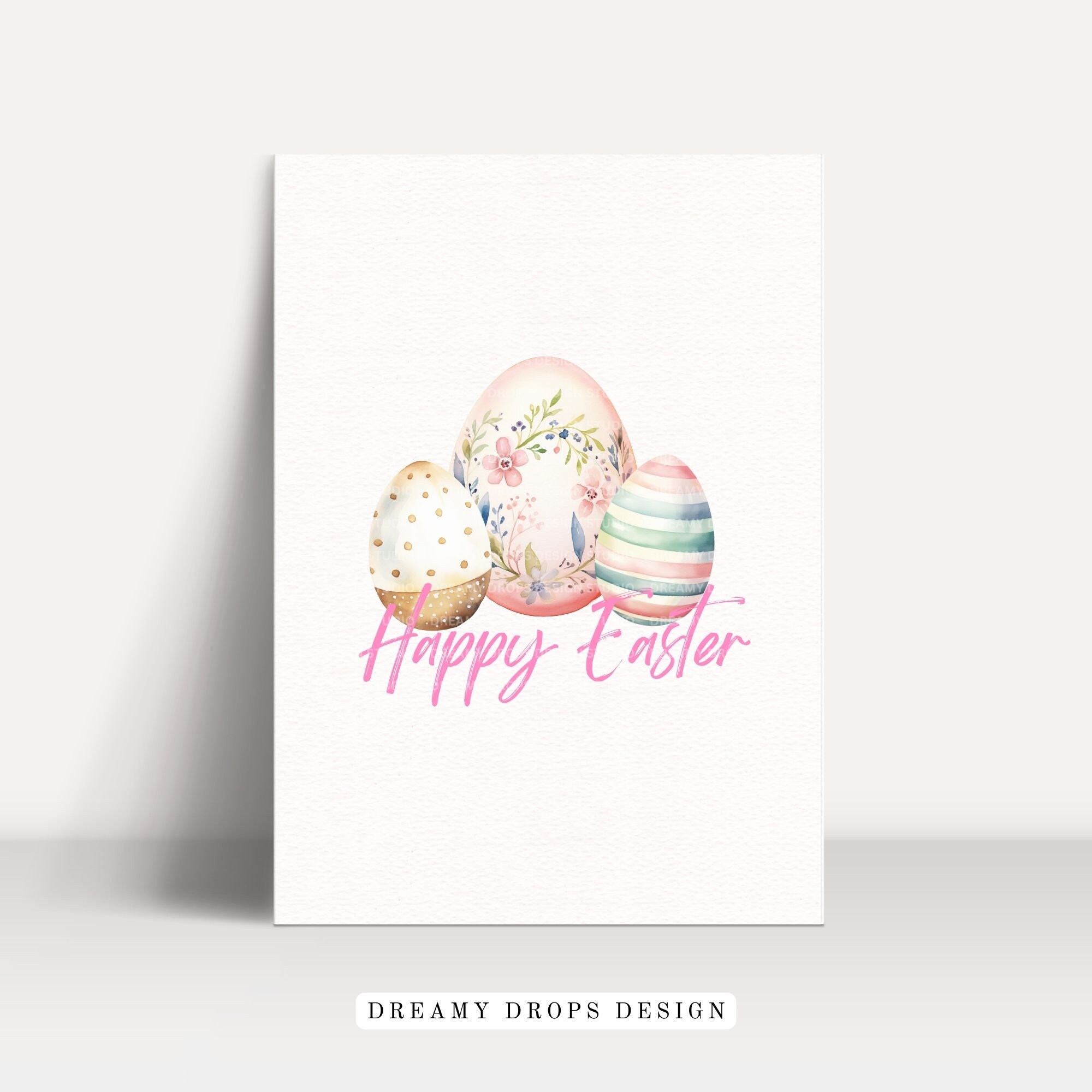 Pastel Easter Egg Clipart Pack, Paper Crafts, Pastel Easter Clipart ...