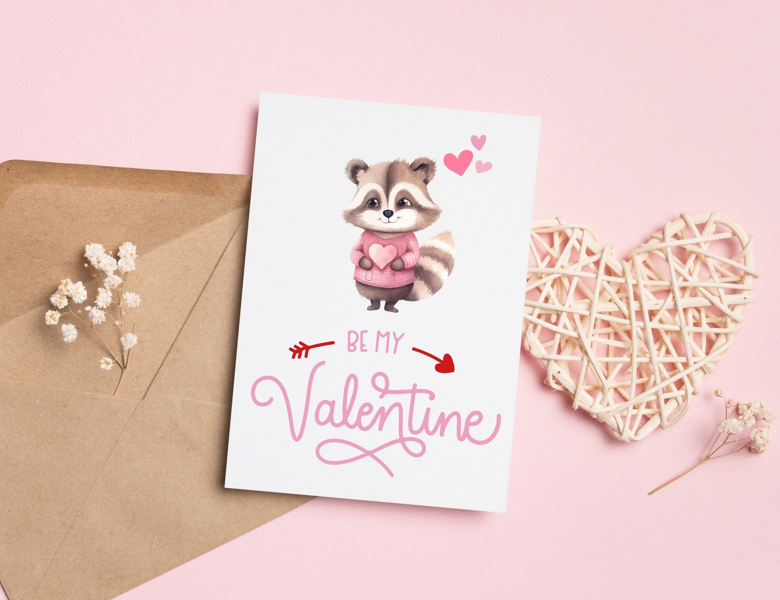 Valentine Woodland Clipart Bundle, Woodland Animal Clipart, Valentine ...